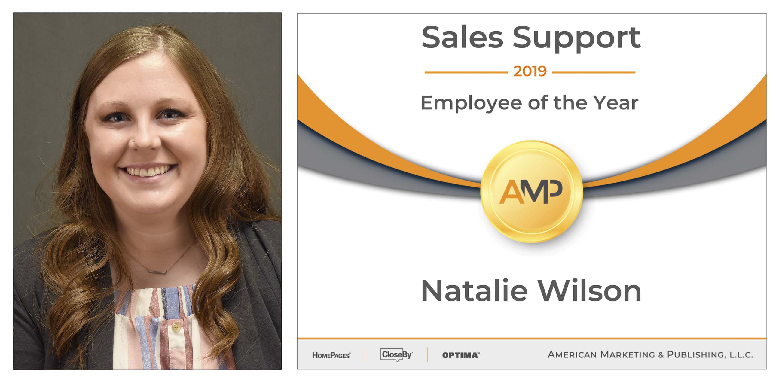 AMP Sales Support Employee of the Year | Home Pages Advertising